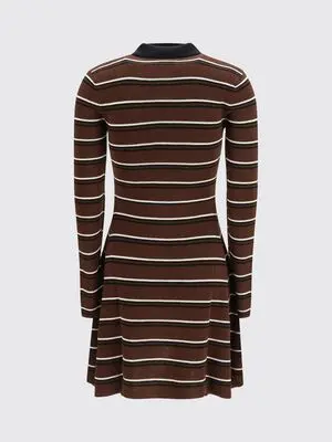 GANNI Striped Knit Dress