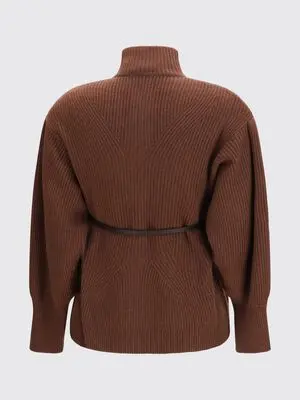 Brunello Cucinelli Ribbed Button Detailed Sweater