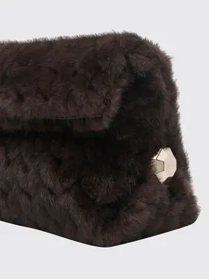 Liu Jo Riccy Faux Fur Clutch - Brown