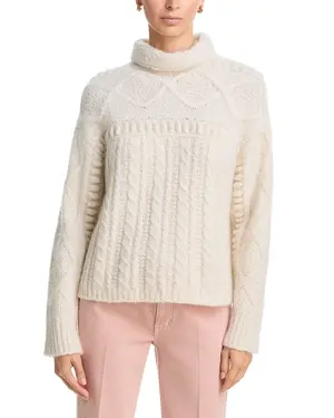 Guest In Residence Super Cloud Cashmere Silk Turtleneck Sweater