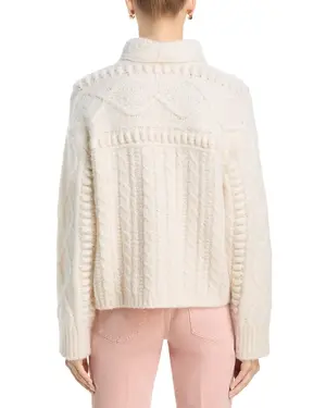 Guest In Residence Super Cloud Cashmere Silk Turtleneck Sweater