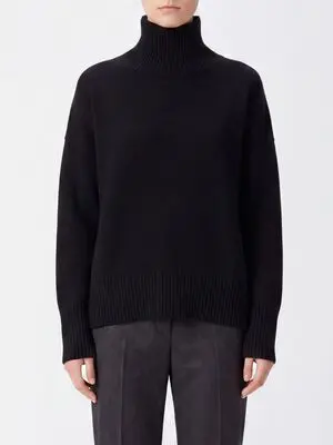 LISA YANG Pure Cashmere Turtleneck Jumper - Black
