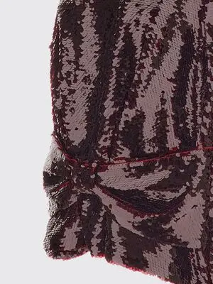 Simone Rocha Sequin Embellished Bow Detail Top - Red
