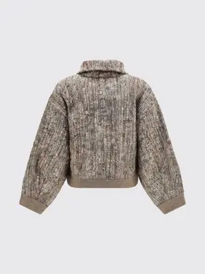 Brunello Cucinelli Textured Zip-up Sweater - Beige