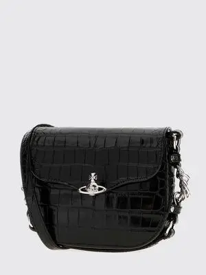 VIVIENNE WESTWOOD Hunter Mini Croc-effect Leather Crossbody Bag