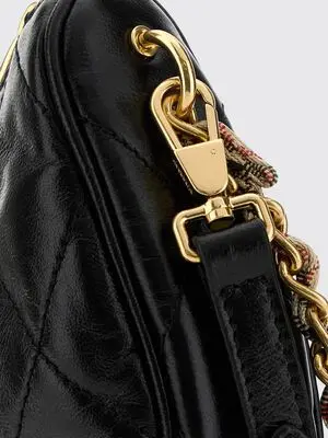 Burberry Small Horseshoe Matelassé Lambskin Shoulder Bag With Ekd Logo