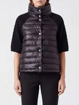 Herno Resort Short-sleeved Down Jacket In Nylon And Wool