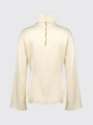 RÓHE Mock Neck Long Sleeve Blouse