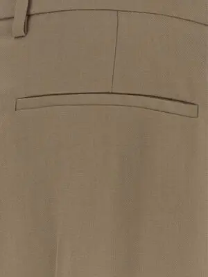 Valentino Garavani Pleated Wide-leg Trousers - Grey
