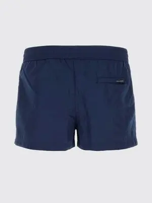 Dolce & Gabbana Short Nylon Boxer Swim Shorts With Elasticated Drawstring Waist