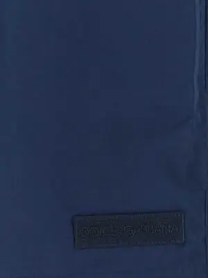 Dolce & Gabbana Short Nylon Boxer Swim Shorts With Elasticated Drawstring Waist