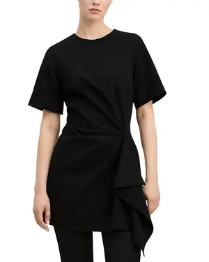 Derek Lam 10 Crosby Daniel Origami Draped Short Sleeve Dress