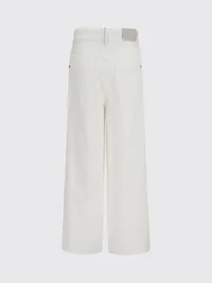 Brunello Cucinelli Wide Leg Trousers - Ivory