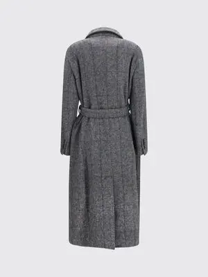 Brunello Cucinelli Checked Belted Coat