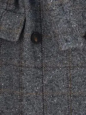 Brunello Cucinelli Checked Belted Coat