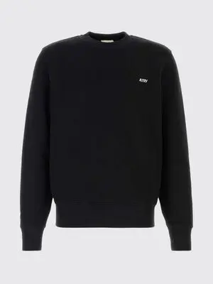 AUTRY Crewneck Cotton Jumper With Contrasting Embroidered Logo