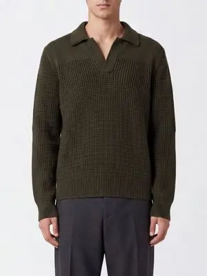 FERRAGAMO Textured Collared Long Sleeve Jacket