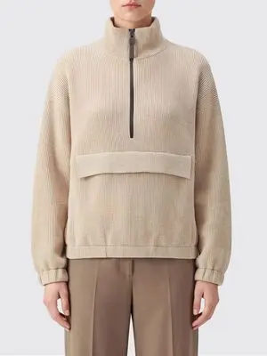 Brunello Cucinelli Brunello Cucinelli Pure Cashmere Half-Zip Turtleneck Jumper Camel