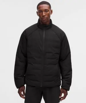 Lululemon Down For It All Casual Stand-collar Jacket - Black