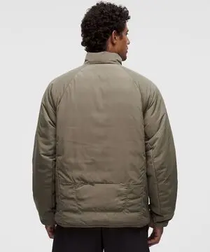 Lululemon Down For It All Casual Stand-collar Jacket - Cypress Forest