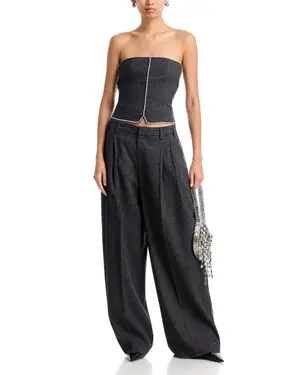 Alexander Wang Embellished Pleated Pants