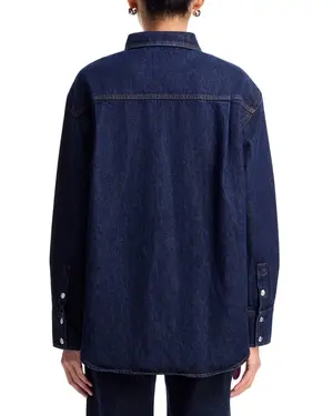 ANINE BING Sammy Cotton Denim Shirt