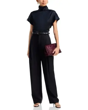 ANINE BING Samson Satin Top