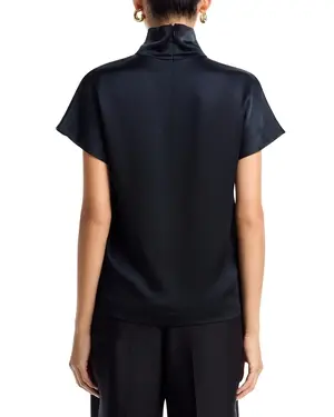 ANINE BING Samson Satin Top