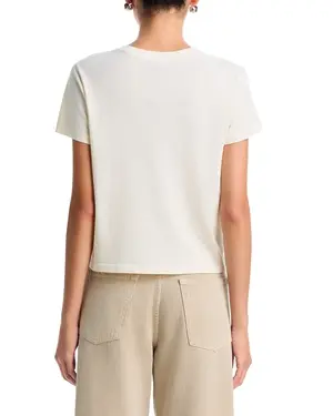 ANINE BING Shelley Cotton Logo Tee