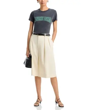 ANINE BING Shelley Cotton Logo Tee