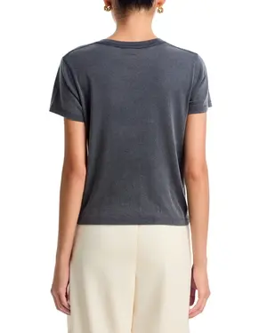 ANINE BING Shelley Cotton Logo Tee