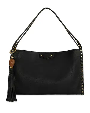 Rebecca Minkoff Dylan Studded Leather Shoulder Bag - Black