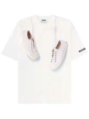 Moschino Graphic Sneaker Print Short-sleeve T-shirt