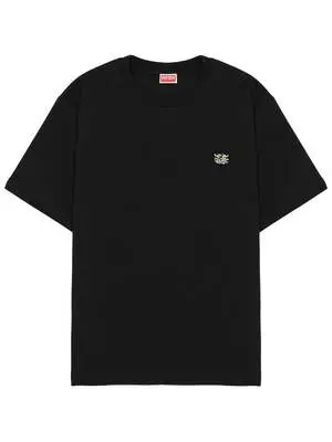Kenzo Cotton Embroidered Graphic T-shirt - Black