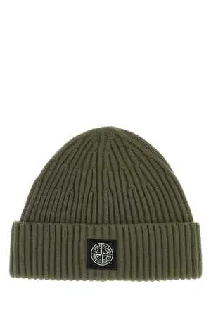 Stone Island Mini Army Wool Beanie Hat