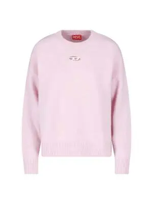 DIESEL® Logo Crewneck Sweater - Pink