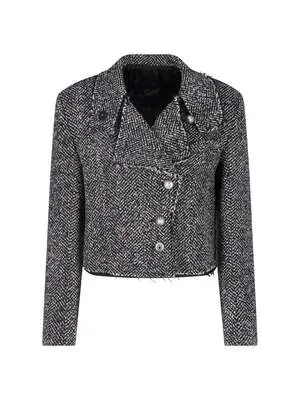SEAFARER Seafarer Cropped Tweed Jacket
