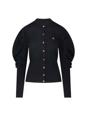 VIVIENNE WESTWOOD Fitted Button-front Knit Cardigan