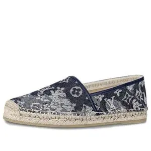 LOUIS VUITTON Waterfall Shoes 'destroyed Denim Monogram - Blue/white