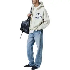 Fear Of God X Mlb Full Zip Sport Hoodie - Oat