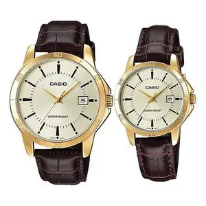 Casio Enticer & Dress Series Vintage Analog Timepieces - Gold