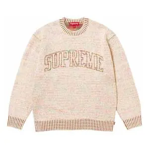 Supreme Contrast Arc Sweater - Beige