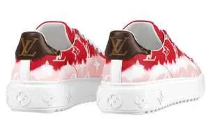LOUIS VUITTON Time Out Sneakers - White/black/red