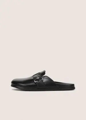 Vince Leon Leather Clog - Black