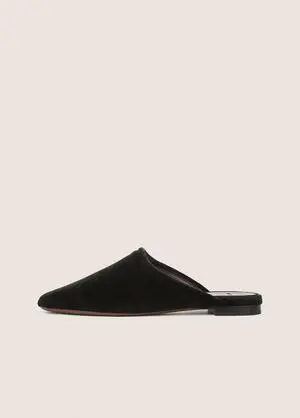 Vince Velvet Dakota Mule - Black