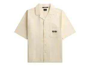 Ksubi Stay Up Diner Short Sleeve Shirt - Ecru