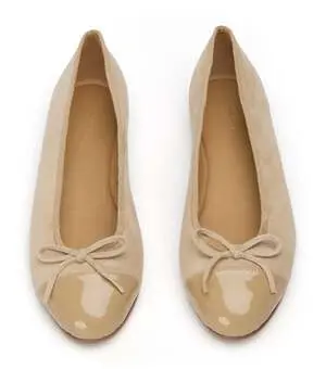 TONY BIANCO Robyn Ballet Flat - Stone Suede/stone