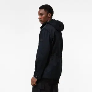 Burberry Gabardine Euston Hooded Jacket With Warmer