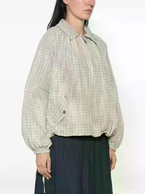 DAMSON MADDER Lailah Gingham-print Bomber Jacket