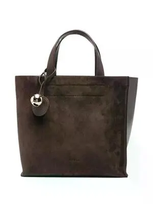Furla Suede-panelled Leather Tote Bag